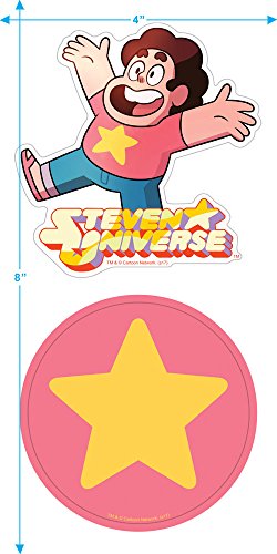 Steven Universe Gems Cartoon Network T Shirt & Stickers (Small) Navy