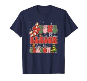 christian jesus the reason christmas stocking stuffer gifts t-shirt