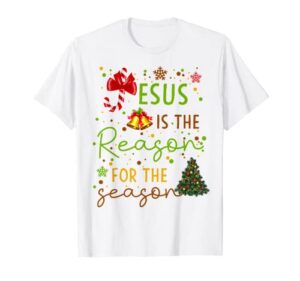 christian jesus the reason christmas stocking stuffer gifts t-shirt