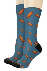 disc golf themed gifts disc golf course themed 1-pair novelty crew socks