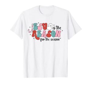 christian jesus the reason christmas stocking stuffer gifts t-shirt