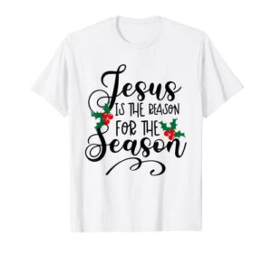 christian jesus the reason christmas stocking stuffer gifts t-shirt