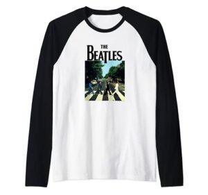 the beatles crossing abbey road raglan baseball tee