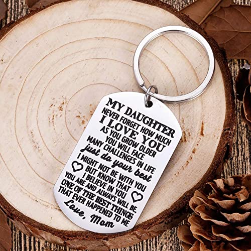 Gifts For Daughter From Mom Dad Father Inspirational Stocking Stuffers For Her From Teen Adult Key (Silver, One Size)