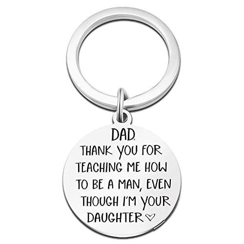 Dad Keychain From Daughter Step Dad Gifts for Dad From Daughter Dad Birthday Gift Best Dad Ever Gifts Father's Day Thanksgiving Valentine’s Day Keychain to Papa