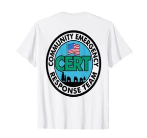 cert community emergency response team black letters back