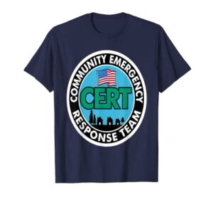 cert community emergency response team white front print