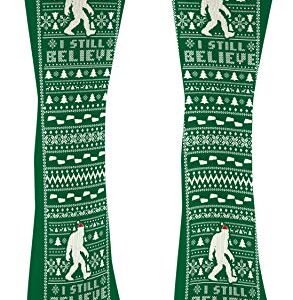 Holiday Socks I Still Believe Bigfoot Socks Sasquatch Christmas Clothes 1-Pair Novelty Crew Socks