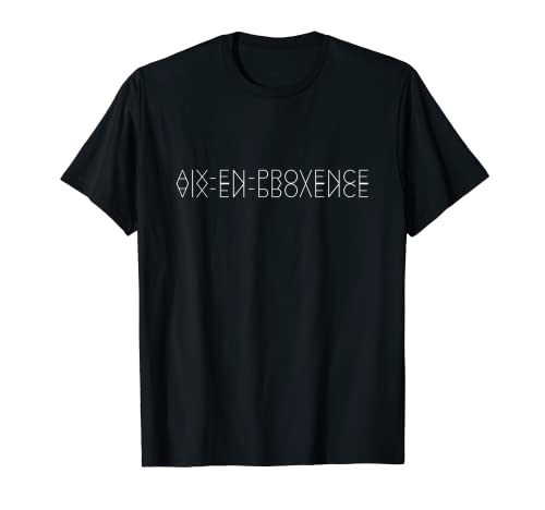 Aix-en-Provence Reflections - Flanders France Word Art T-Shirt