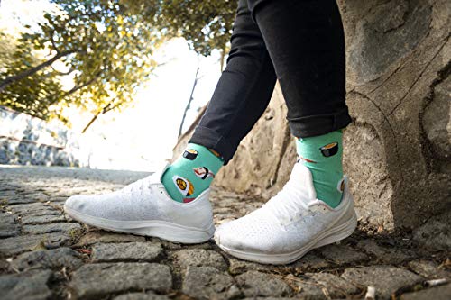 socks n socks-Men's Luxury Cotton Colorful Funky Sushi Time Socks