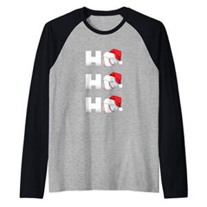 Christmas Baseball Funny Cute Raglan Baseball Tee