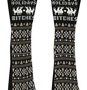 Fun Holiday Socks Happy Holidays Humping Reindeer Socks Christmas Clothes 1-Pair Novelty Crew Socks