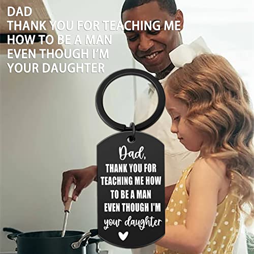 Valentines Day Gifts For Him Man Birthday Gifts for Dad Thank You Meaningful Dad Gifts from Daughter Dad Keychain for Fathers Day Birthday Easter Day Small Cheap Gifts for Men Key Chain Accessories