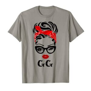 Womens GG Wink Eye Woman Face Gift for GG Grandma T-Shirt