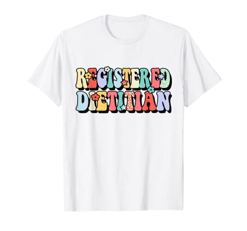 Retro Groovy Registered Dietitian Tee Men Women T-Shirt