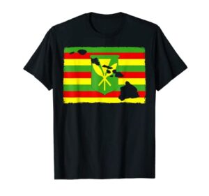 hawai’i kanaka maoli flag by hawaii nei all day t-shirt