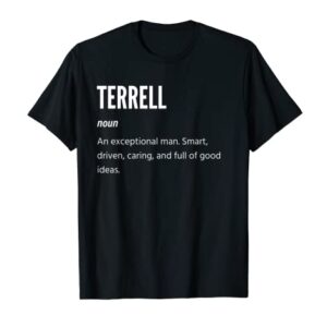 Terrell Gifts, Noun, An Exceptional Man T-Shirt