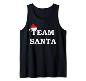 team santa christmas morning stocking stuffer tank top