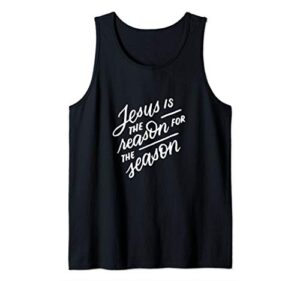 christian jesus the reason christmas stocking stuffer gifts tank top