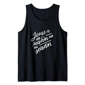 Christian Jesus The Reason Christmas Stocking Stuffer Gifts Tank Top