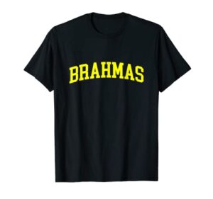 brahmas arch athletic college university alumni style t-shirt