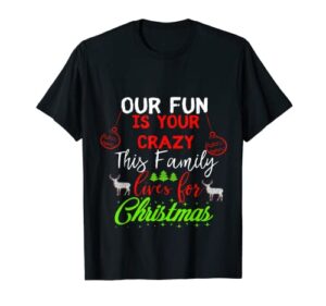 holiday stocking stuffer reindeer matching christmas family t-shirt