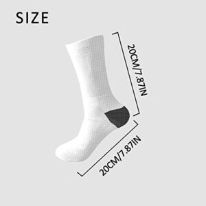 Lovely Beluga Whale Women's Cotton Crew Socks Men's Funny Novelty Athletic Crew Socks Crazy Cool Colorful Dress Socks Gift