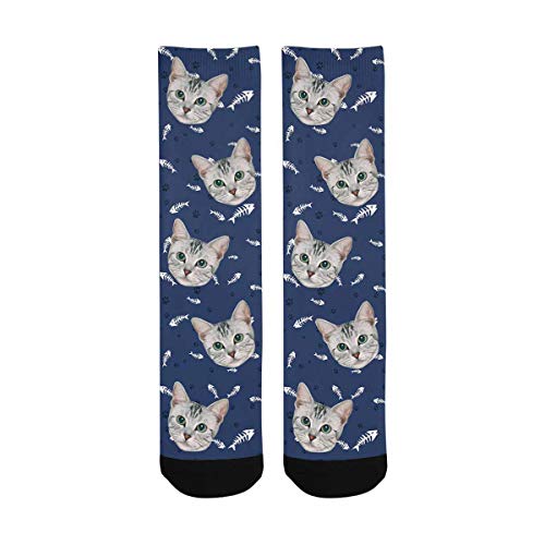 MyPupSocks Custom Face Socks Prime Cat Pet Faces Crew Socks with Personalized Faces on Them