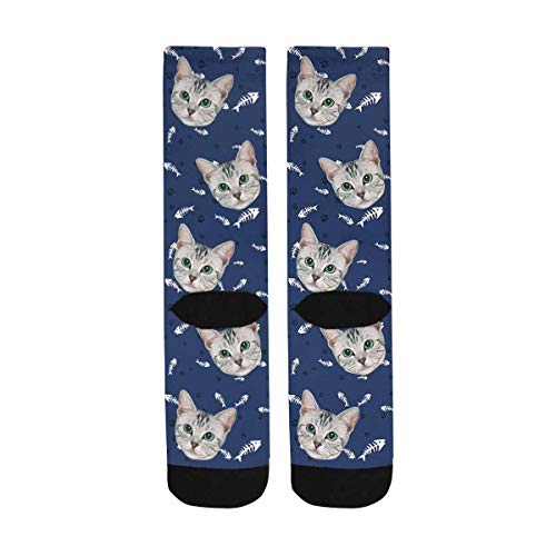 MyPupSocks Custom Face Socks Prime Cat Pet Faces Crew Socks with Personalized Faces on Them