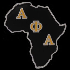 alpha phi alpha greek africa lapel pin