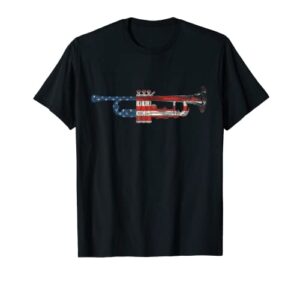 trumpet silhouette t shirt love jazz player music gifts band