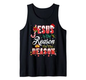 christian jesus the reason christmas stocking stuffer tank top