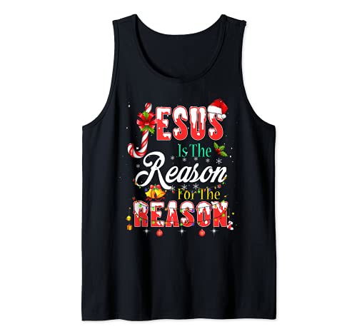 Christian Jesus The Reason Christmas Stocking Stuffer Tank Top