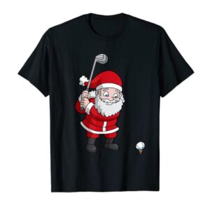 Santa Claus Golf Christmas Golfer Golfing T-Shirt