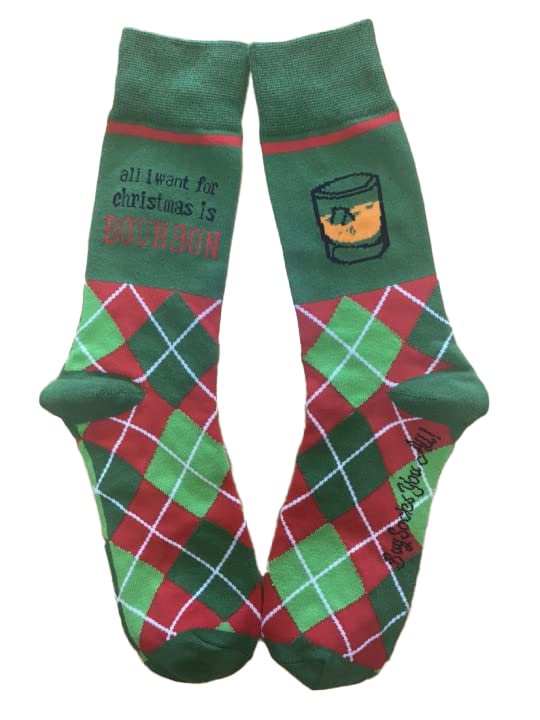 All I Want For Christmas is Bourbon Men's Socks