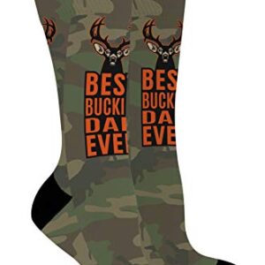 ThisWear Dad Birthday Gifts Best Dad Socks Dad Novelty Socks Fathers Day Present 1-Pair Novelty Crew Socks