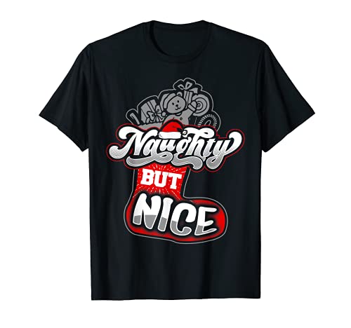 Adult Xmas Tee's | Naughty But Nice Stocking Stuffer T Shirt