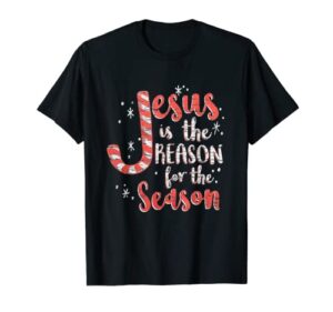 christian jesus the reason christmas stocking stuffer t-shirt