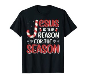 christian jesus the reason christmas stocking stuffer t-shirt