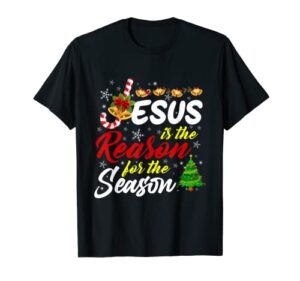 christian jesus the reason christmas stocking stuffer t-shirt