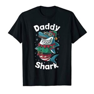 Matching Daddy Shark Christmas Stocking Stuffer Gift For Men T-Shirt