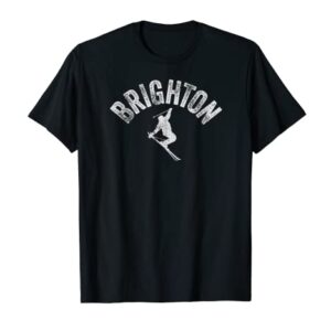 Ski Brighton Vintage Skiing Utah Cool Skier Gear T-Shirt