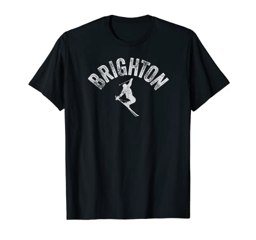 Ski Brighton Vintage Skiing Utah Cool Skier Gear T-Shirt