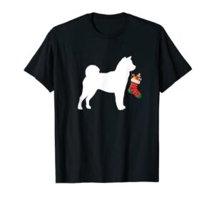 shiba inu christmas stocking stuffer dog t-shirt