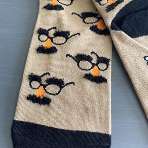 Humor Me Groucho Marx Socks Kids,Womens & Mens Novely, Funky, Crazy, Funny Humor Me Medium