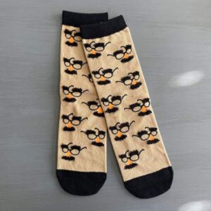 Humor Me Groucho Marx Socks Kids,Womens & Mens Novely, Funky, Crazy, Funny Humor Me Medium