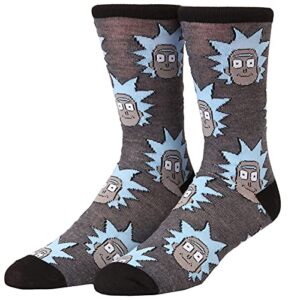 hypnotic hats rick and morty tiny rick adult crew socks