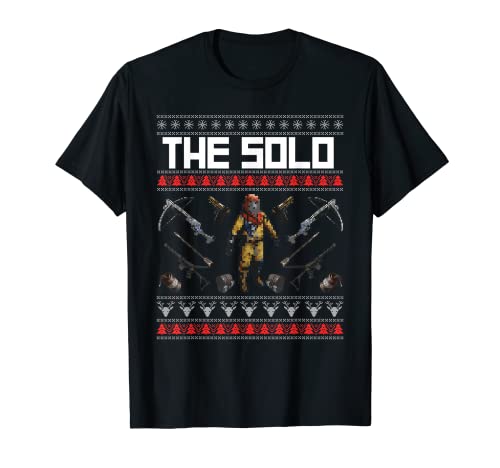 Rust the game retro Christmas pixel face punch solo T-Shirt