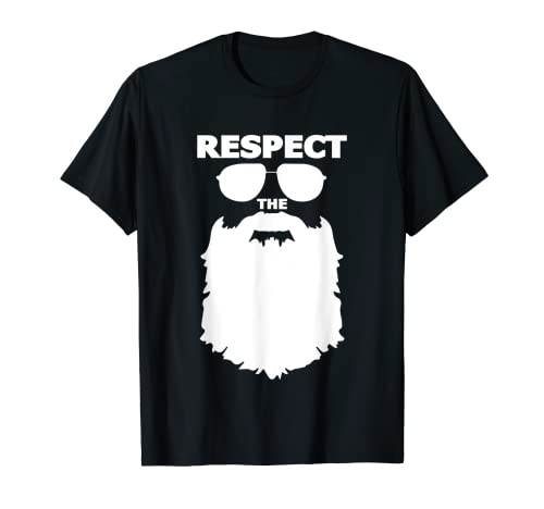 Respect The Beard Novelty Graphic T Shirt Great Gift For Men