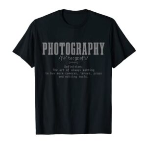 Photography Definition Dictionary Camera Funny Photographer T-Shirt